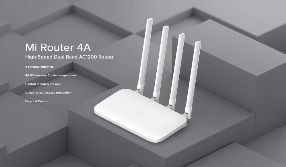 Mi Router 4A High-Speed Dual Band AC1200 Router - White | Gadget Studio BD
