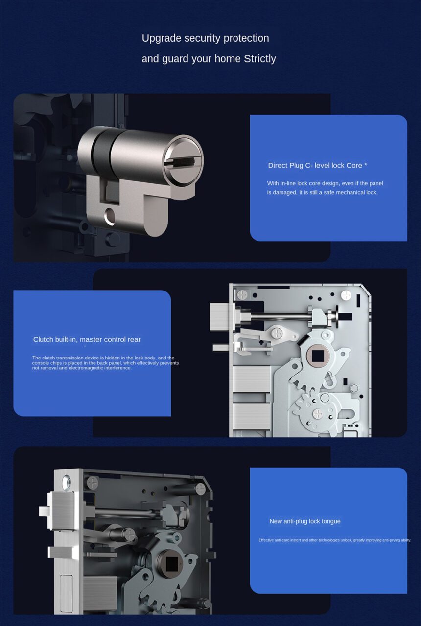 Xiaomi Smart Door Lock E Fingerprint Homekit | Gadget Studio BD