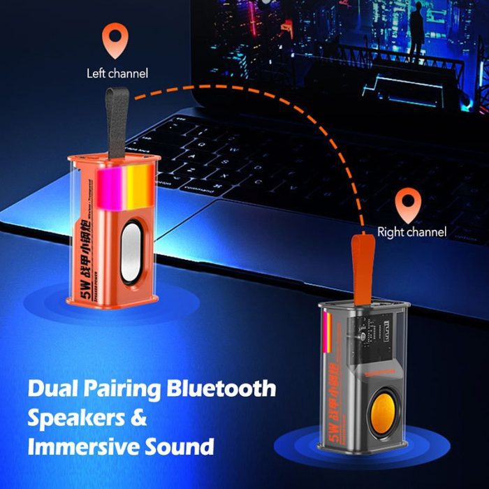 Battle Armor Transparent Wireless Speaker | Gadget Studio BD