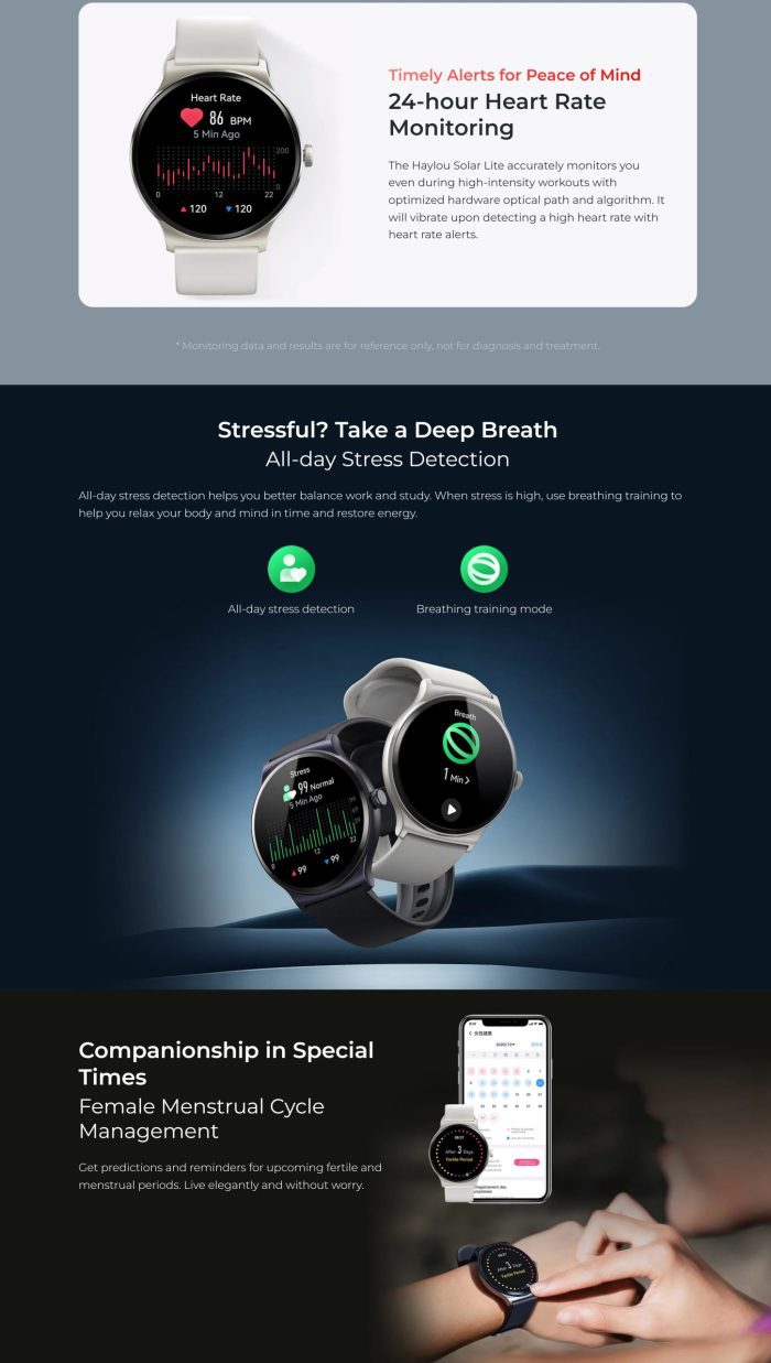 Haylou Solar Lite Smart Watch | Gadget Studio BD
