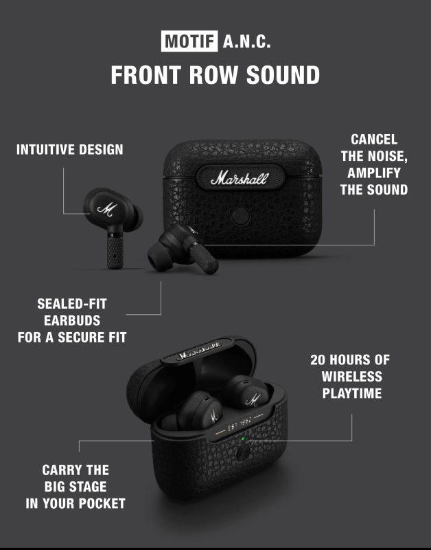 Marshall Motif ANC True Wireless Headphones