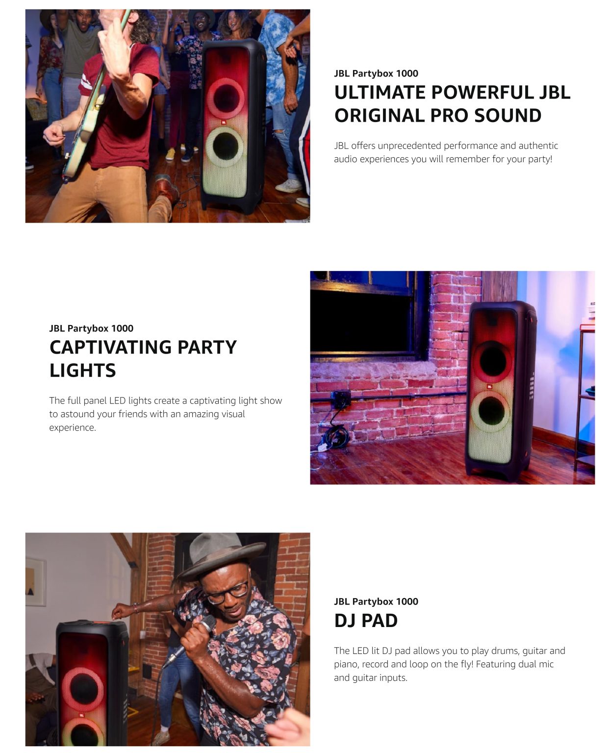 JBL PartyBox 1000 High Power Party Speaker 1100W | Gadget Studio BD
