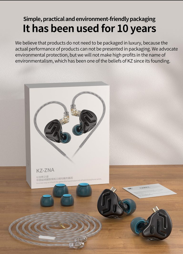 KZ ZNA 12mm Dual-Magnetic & Cavity Dynamic Unit | Gadget Studio BD