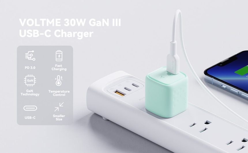 VOLTME Revo 30 Mini Type-C GaN Fast Charger | Gadget Studio BD