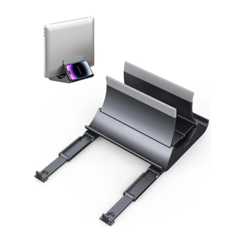 MOMAX KH17 Arch 3 Laptop Vertical Stand Gravity Laptop Holder