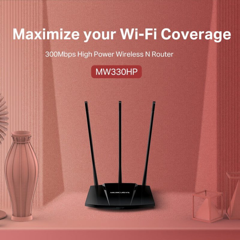 MERCUSYS MW330HP N300 High Power Wi-Fi Router